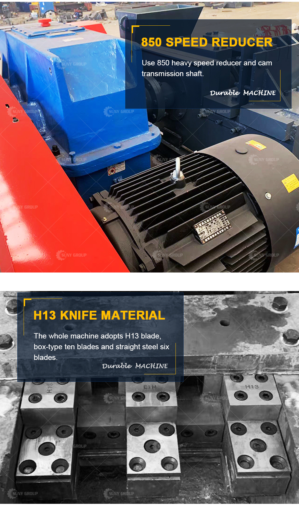 Steel Bar cutting shredder-SUNY GROUP