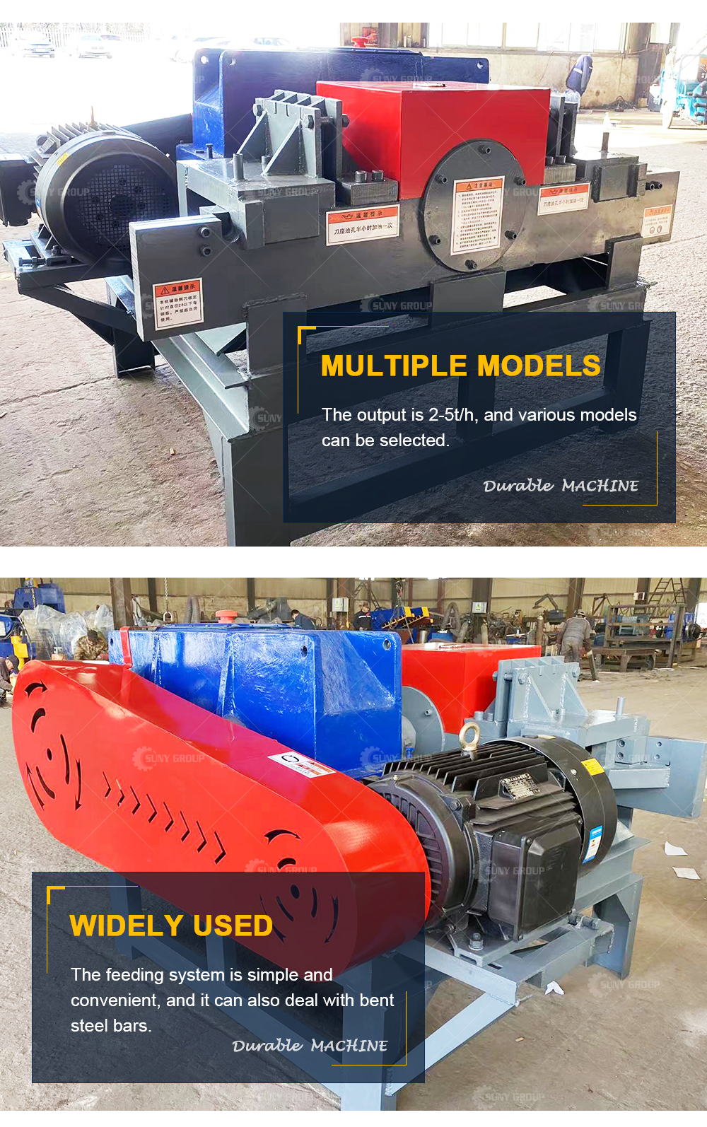 Steel Bar cutting shredder-SUNY GROUP
